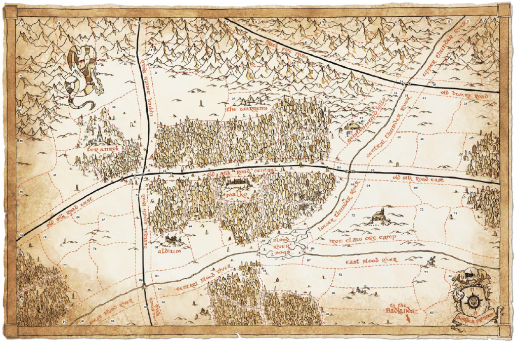 Border Princes Campaign Map | Tabletop Campaign Repository